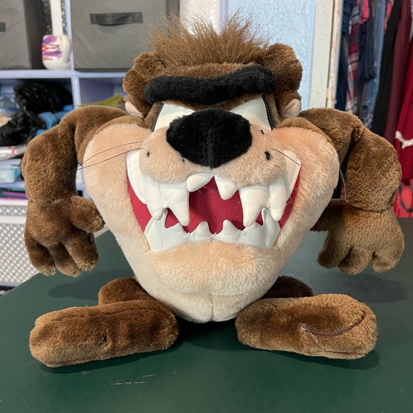 Warner Bros. | Toys | Vintage 998 Wb Tasmanian Devil Plush 15 | Poshmark